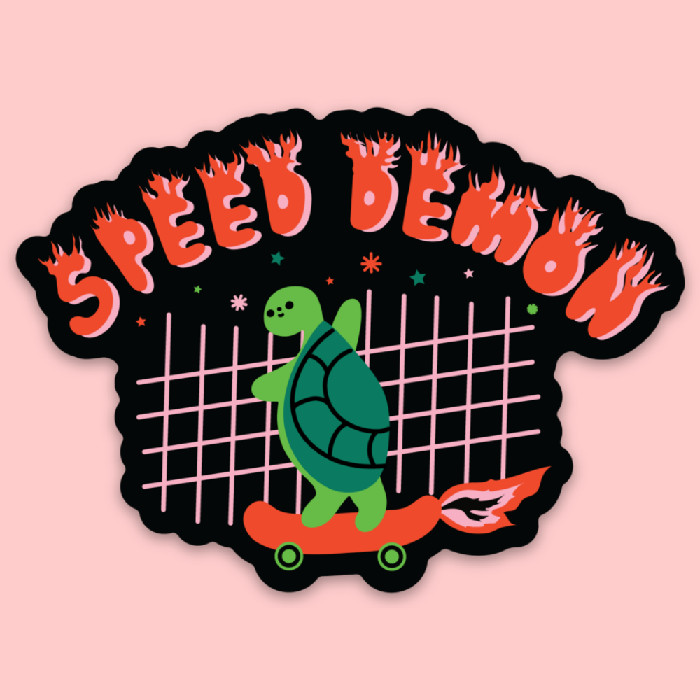 Speed Demon Sticker – Maggie Mae's Bookshop