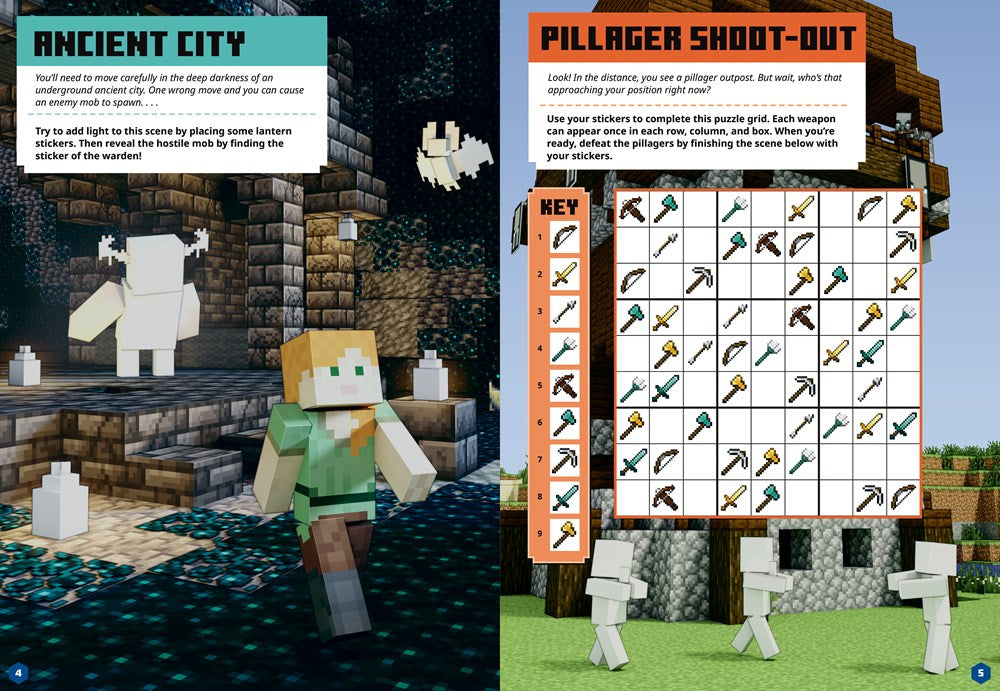 Minecraft Character Creator Sticker Book – Maggie Mae's Bookshop