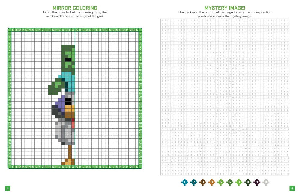 The Unofficial Minecraft Pixel Coloring Book: Volume 1 – Maggie Mae's ...