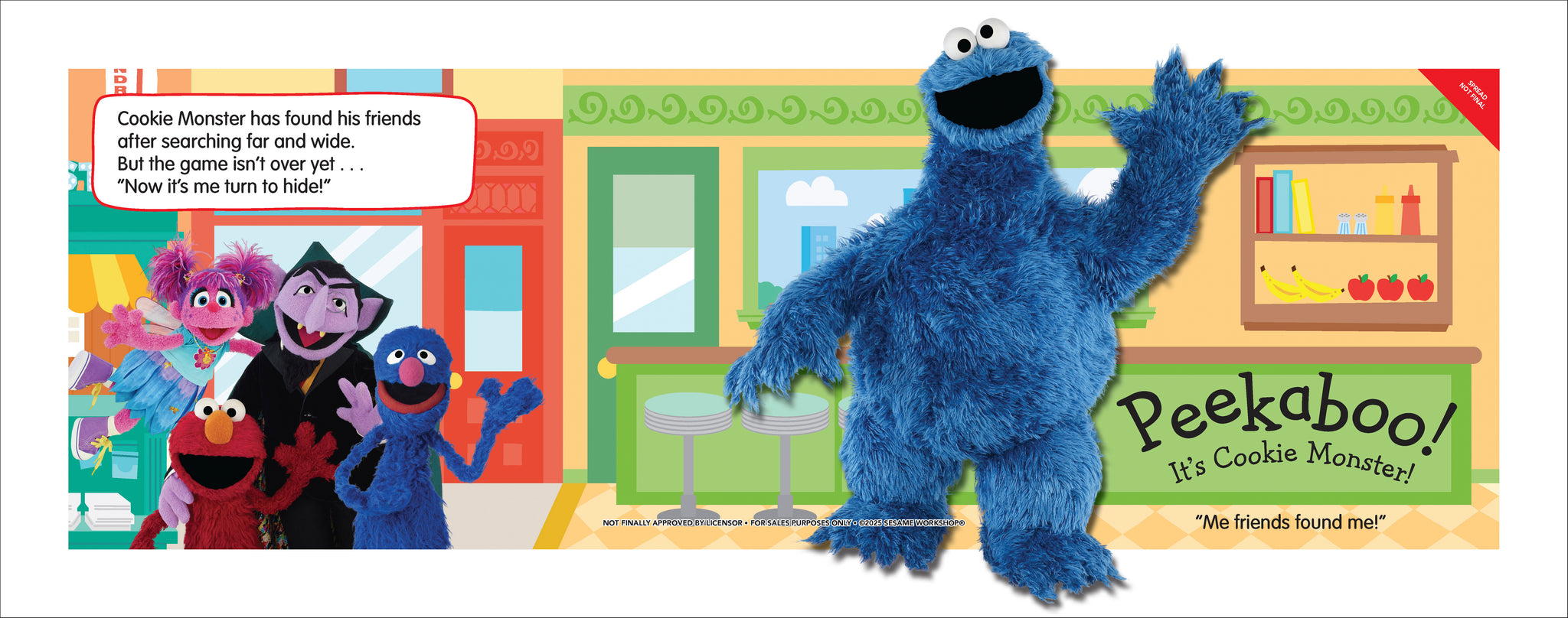 Pop-Up Peekaboo! Sesame Street Cookie Monster by Kosara – Maggie Mae's Bookshop