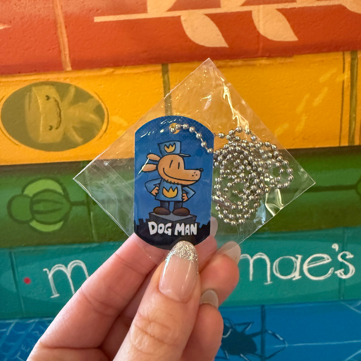 Dog Man Dog Tag Necklace – Maggie Mae's Bookshop