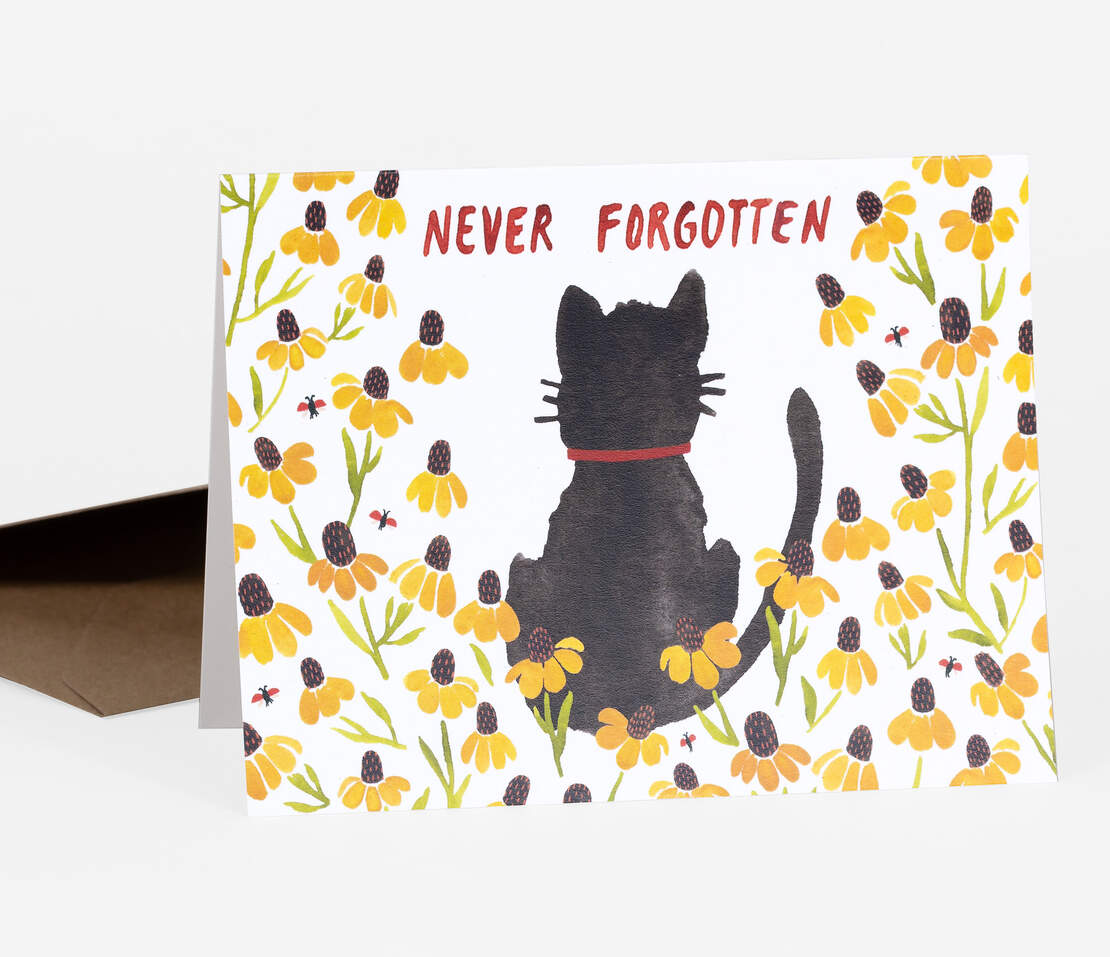 Never Forgotten (Cat) Card – Maggie Mae's Bookshop