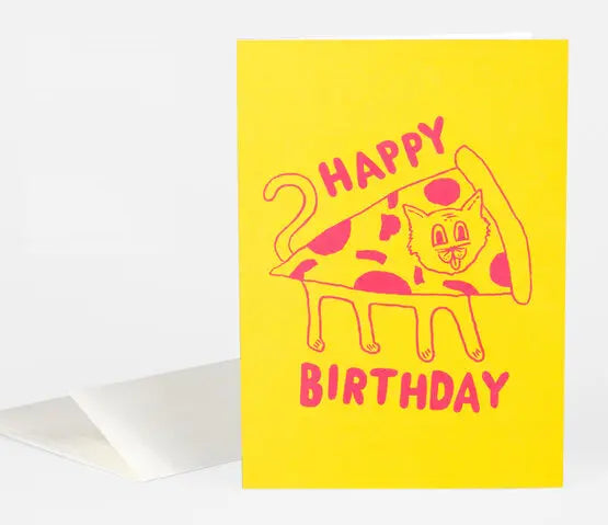 Pizza Cat Birthday Card – Maggie Mae's Bookshop