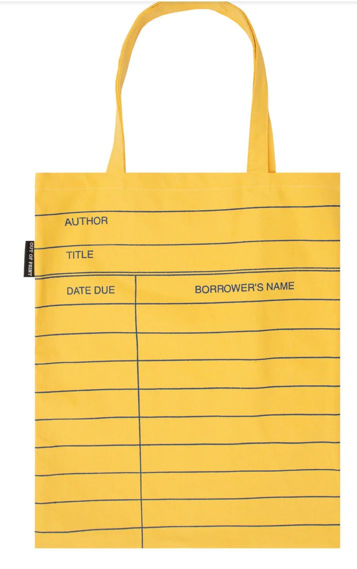 Library Card (yellow) Tote Bag – Maggie Mae's Bookshop